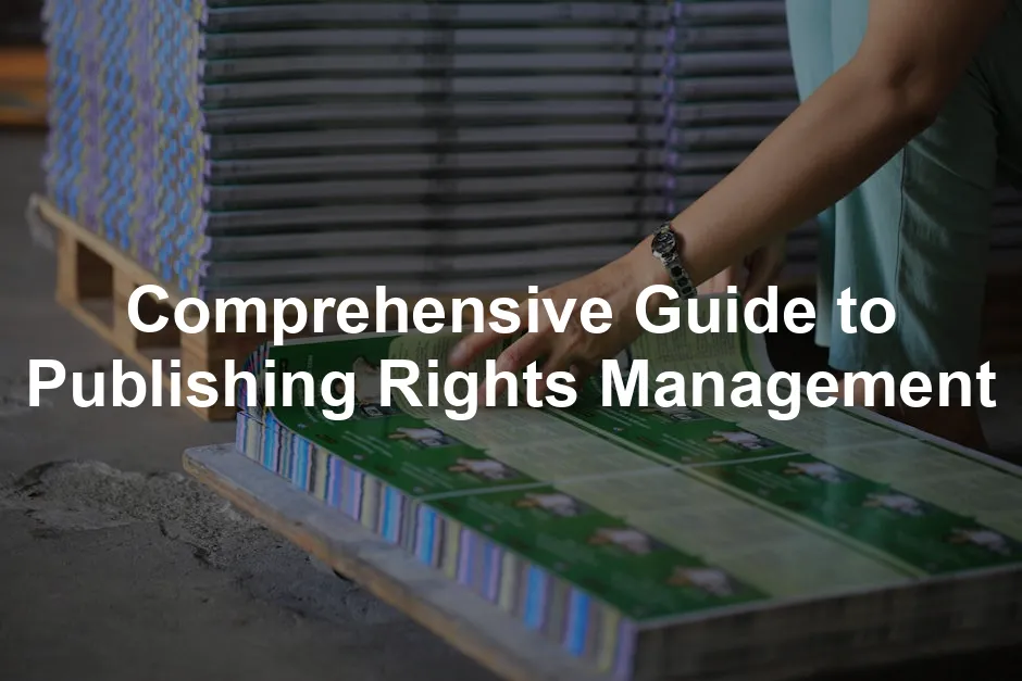 Comprehensive Guide to Publishing Rights Management